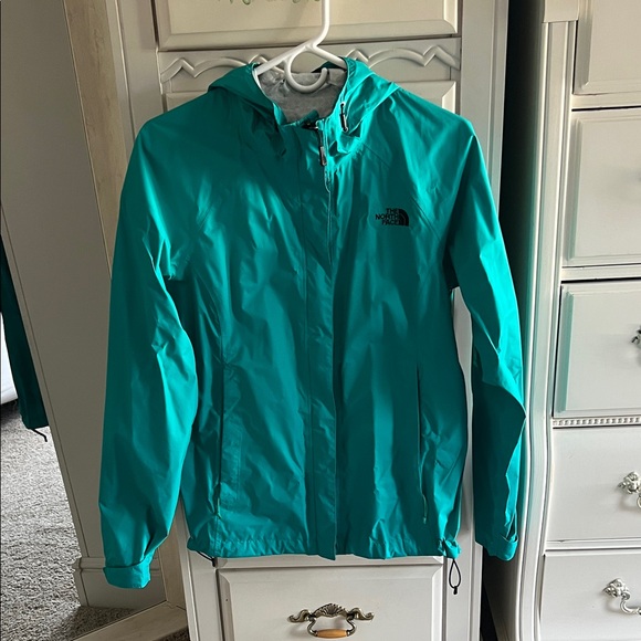 The North Face | Jackets & Coats | The North Face Turquoise Rain Jacket ...